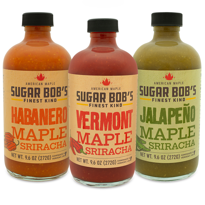 Maple Sriracha Trio - Three Unique Sauces – Sugar Bob's Finest Kind